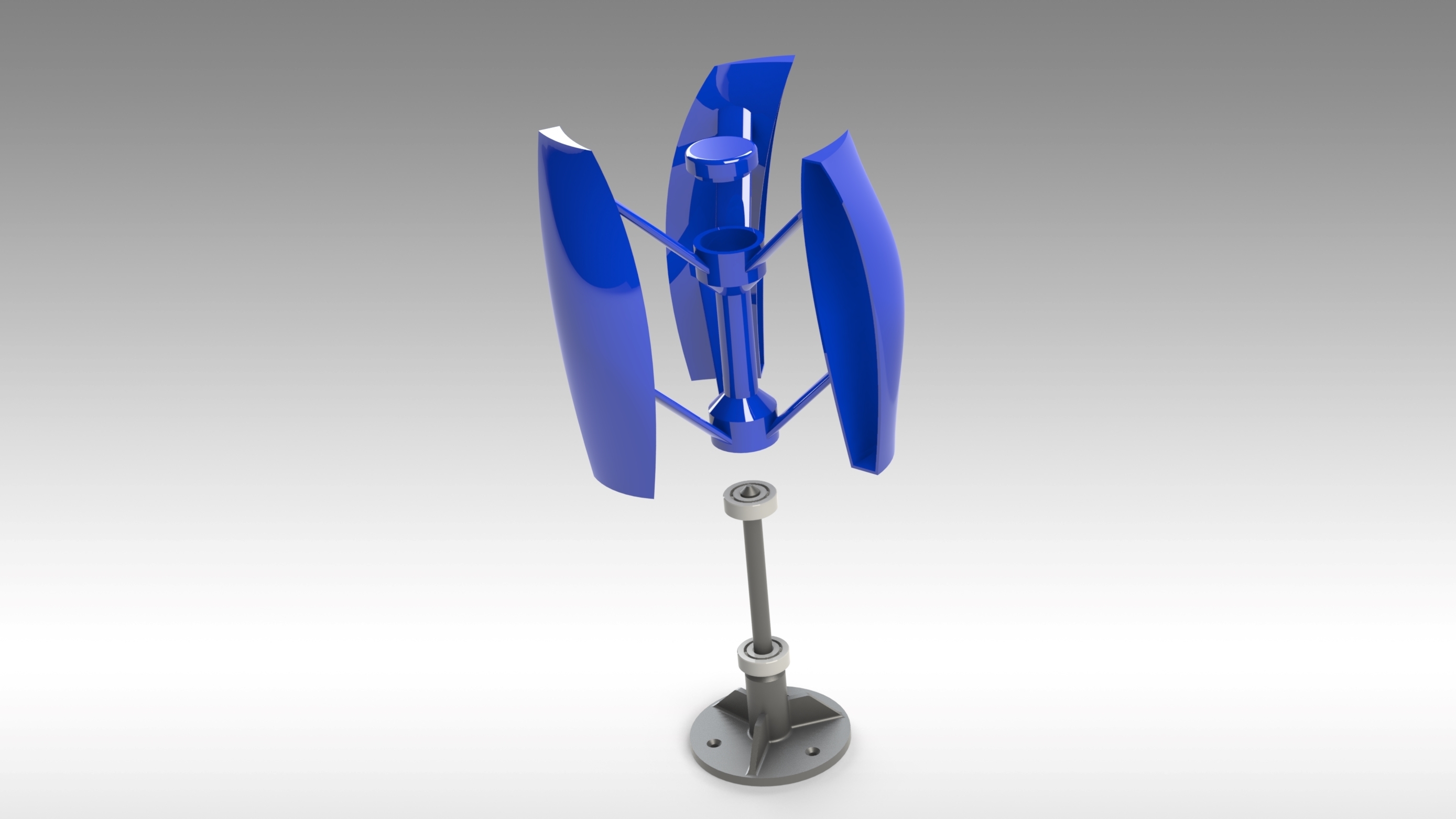 arquivo STL PRO VERTICAL AXIS WIND TURBINE WITH OR WITHOUT OPTIONAL PRINTED BEARINGS 🌬️ ・modelo ...